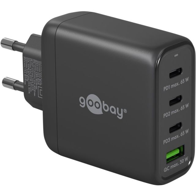 Gotron | 68W USB-C PD GaN Multiport Fast Charger Black ...